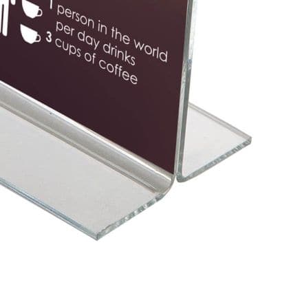 1/3A4 Acrylic Menu Holder - Acrylic Poster Display - Acrylic POS ...