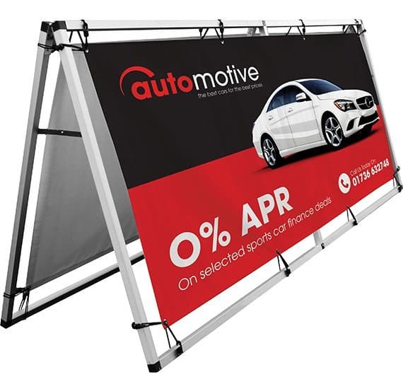 A-Frame Banner Frame - Outdoor Display – BHMA