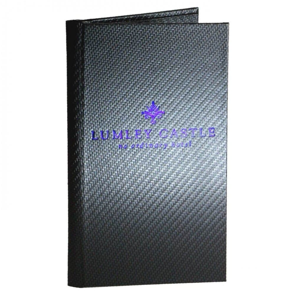 Black Carbon Bill Presenter - Menu Covers – BHMA