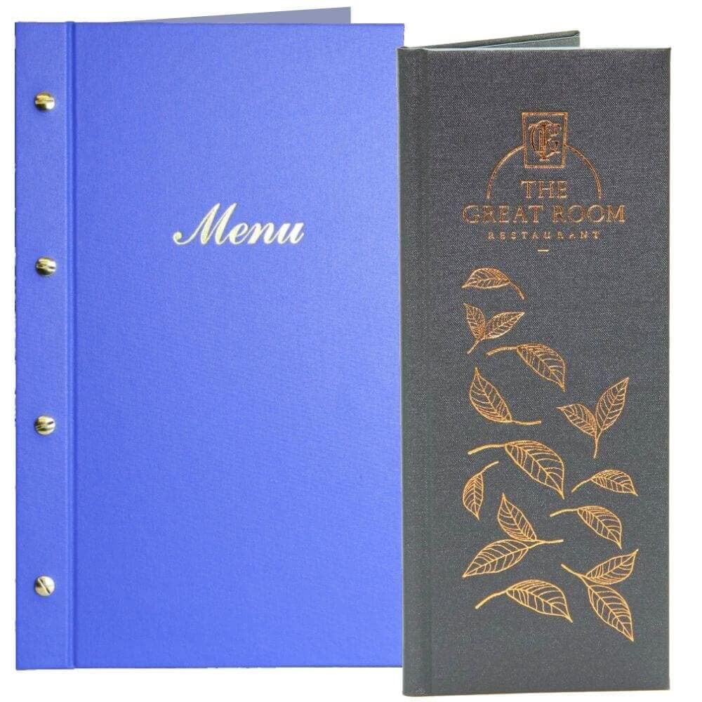 Restaurant Menu Covers & Holders - Personalised With Your Venue's Logo ...