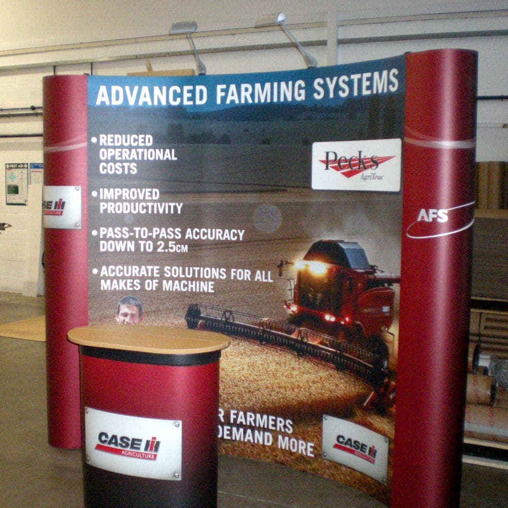 Curved Pop Up Exhibition Stand - Single Sided - Exhibition Products – bhma