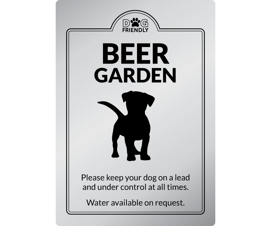 Dog Friendly Beer Garden - Exterior Sign – BHMA