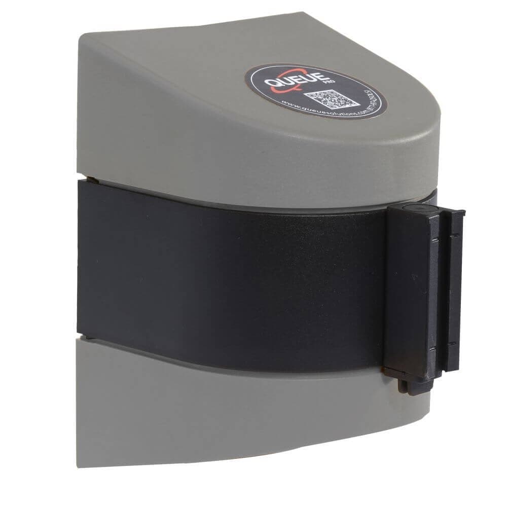 Wall Mounted Retractable Belt Barriers. 3m, 3.9m, 4.6m & 7.6m Belts – BHMA