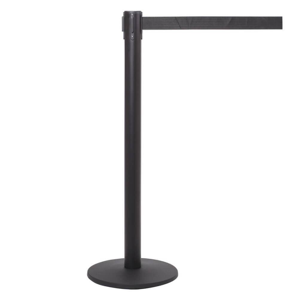 Premium Retractable Belt Barriers - Black Posts – BHMA