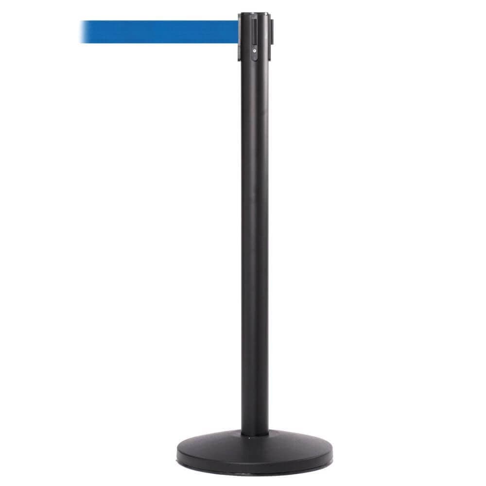 Retractable Belt Barriers - Black Post - Barriers, Ropes & Stands – bhma