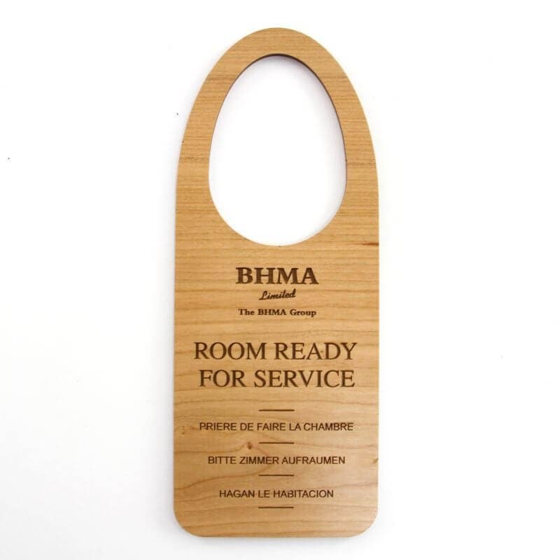 Wooden Do Not Disturb Door Hangers Hospitality Bhma